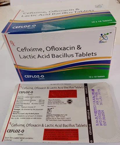 Cefloz O Tablet At Rs 1800 Box Cefixime Ofloxacin Tablets In Muzaffarpur Id 27434113388