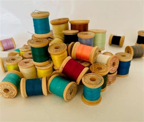 Belding Corticelli Vintage Wooden Thread Spools Etsy