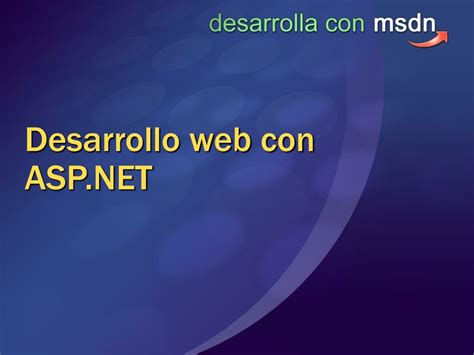 PPT Desarrollo Web Con ASP NET PowerPoint Presentation Free Download ID 959958