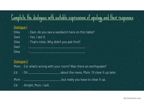 Expressing Apology General Speaking… English Esl Powerpoints