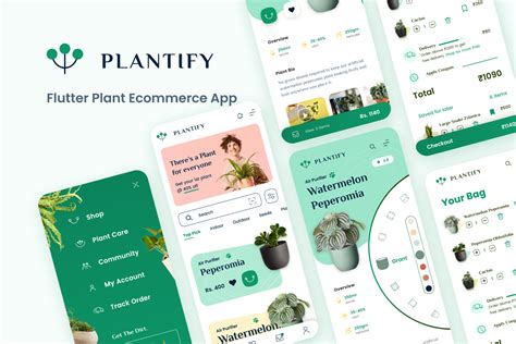 Flutter Plant Ecommerce App Ui Figma Community