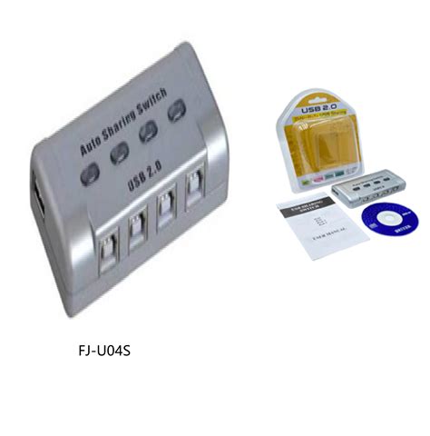 usb sharing switch fj u04s 4port keyboard hotkey or push button