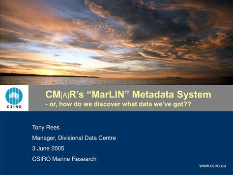 Ppt Understanding Cmrs Marlin Metadata System For Efficient Data