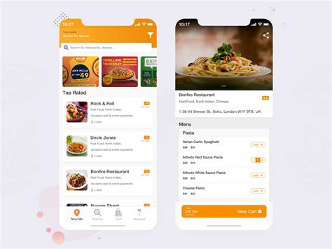 Food And Restaurant Ordering App Ui Kit Design Behance