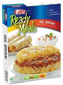 Buy Gits Ready Meals Veg Biryani 265 G In Nigeria Indian Food