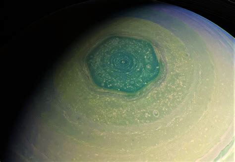 Saturn South Pole Hexagon