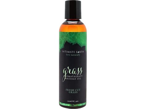Intimate Earth Grass Aromatherapy Massage Oil Fresh Cut Grass 4 Oz