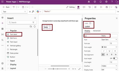 Average Function In Canvas App Using Powerfx With Power Apps