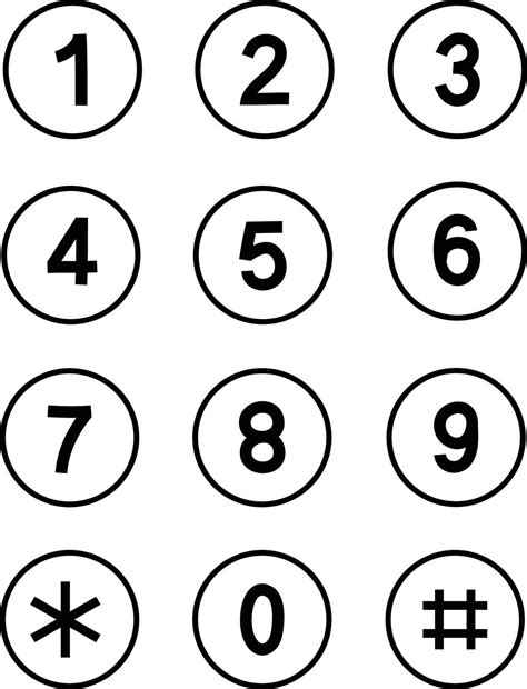 Keypad Number Icon On White Background Vector Art At Vecteezy