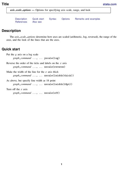 Stata Axis Scale Options Determining Axis Appearance Range And Look Schemes And Mind Maps