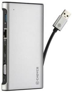 Cadyce Ca Cu Hvg Usb C Usb Hub Gigabit Ethernet Hdmi K Vga Adapter With Pd Charging W