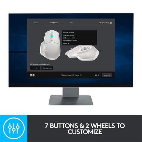 Logitech Mx Master S Wireless Mouse Multi Device Bluetooth Or Ghz Wireless At Piece