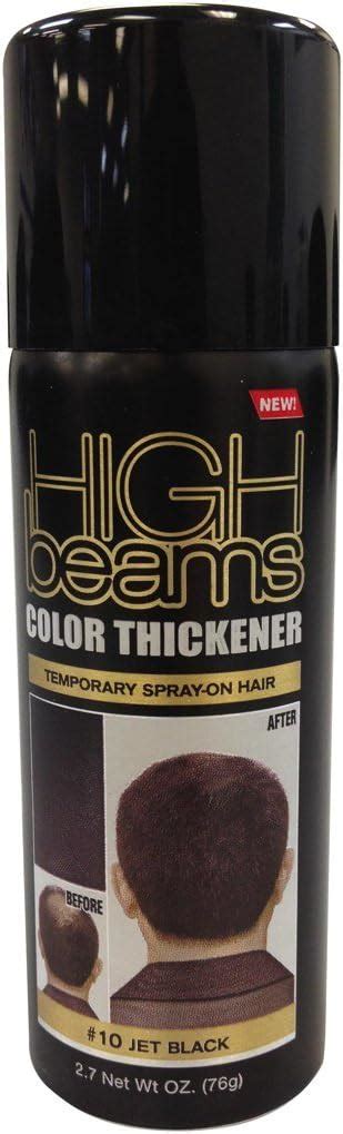 High Beams Color Thickner Temporary Spray On Hair Style 10 Jet Black 2 7 Ounce