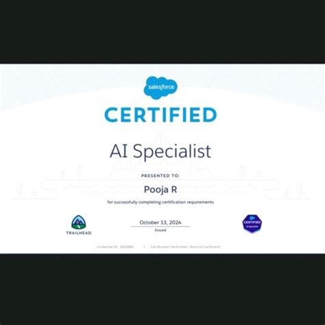 Pooja R On Linkedin Aicertification Artificialintelligence Learningjourney Aispecialist
