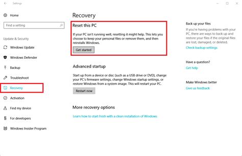 how to reset refresh windows 10 micro center