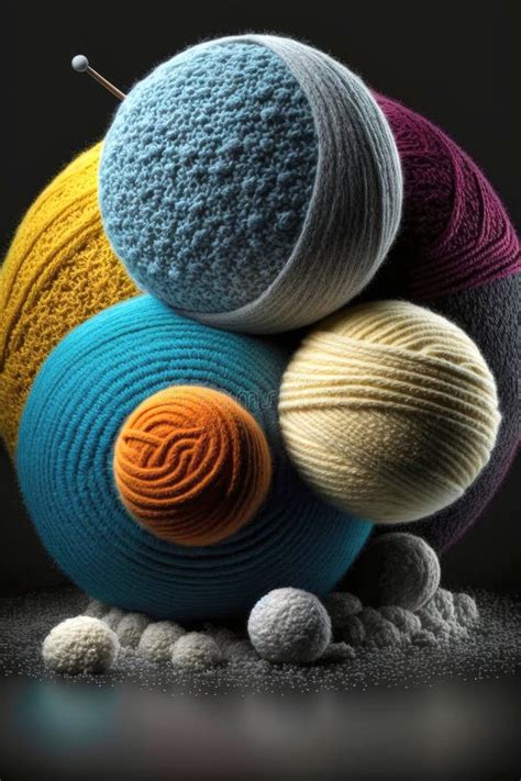 Balls Wool Different Colors Stock Illustrations 45 Balls Wool