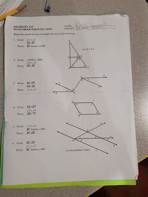 Solved Write Flow Proofs On Your Own Paper For Each Of The