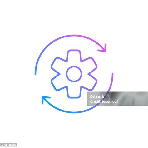 작업 과정 그라디언트 컬러 라인 아이콘입니다 아이콘은 웹 디자인 모바일 앱 Ui Ux 및 Gui 디자인에 적합합니다 개념에 대한 스톡 벡터 아트 및 기타 이미지 Istock