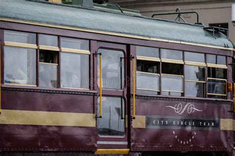 Vintage W Class Tram In City Circle Tram Service In Melbourne Australia Editorial Image Image