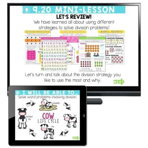 Lucky To Learn Math Lesson 920 Division Word Problems Teaching Slidespdf Lucky Little