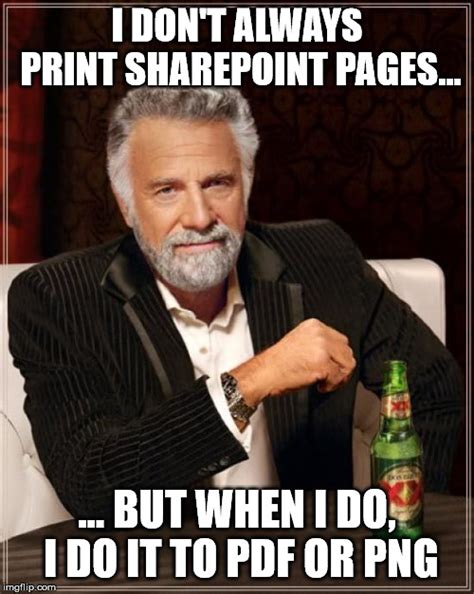 Printing A Modern Experience Sharepoint Page Devscope Ninjas