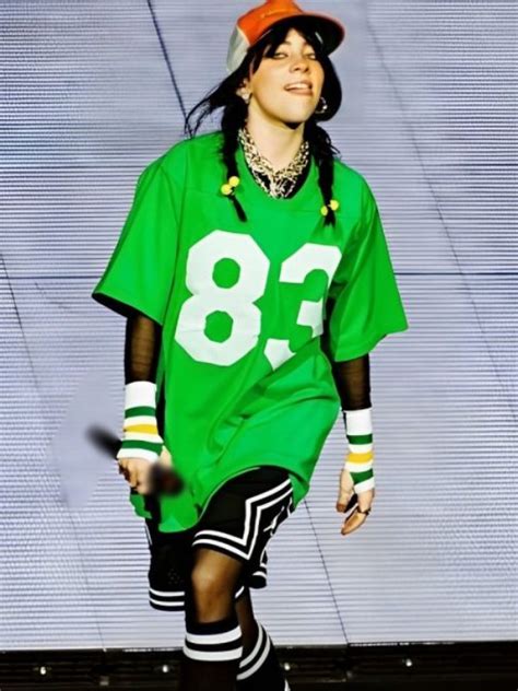 Billie Eilish Green 83 Jersey Hit Jacket