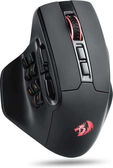 Redragon M811 Pro Wireless Mmo Gaming Mouse 15 Rgb Programmable Buttons With Natural Ergonomic