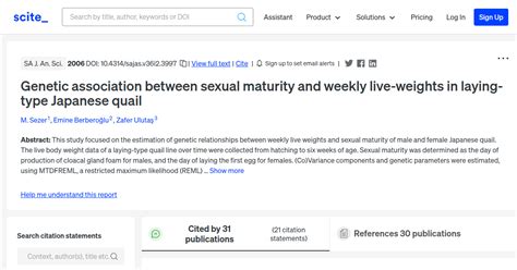 Genetic Association Between Sexual Maturity And Weekly Live Weights In