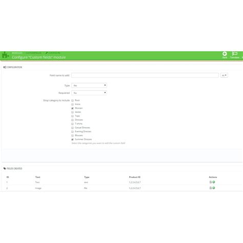 Custom Fields Prestashop Module