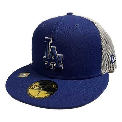 Los Angeles Dodgers Royal Batting Practice White Mesh Back 59fifty New