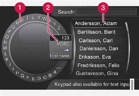V70 Telefonbog Søge Efter Kontakter Volvo Support Dk