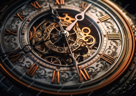 Premium Photo A Hyperrealistic Closeup Shot Of A Timer Clock With Every Intricate Detail And