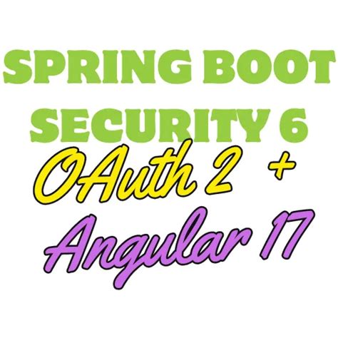 Part 3 — Implementing Authentication With Spring Boot Security 6 Oauth2 And Angular 17 Via