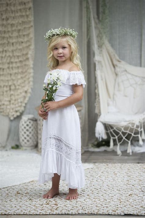 40 Airy And Beautiful Boho Flower Girl Dresses Weddingomania
