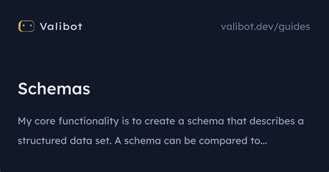 Schemas Valibot