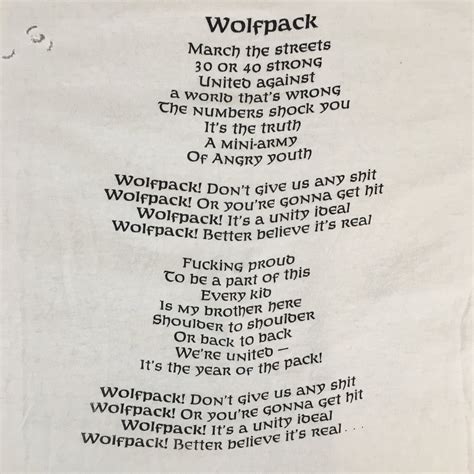 Vintage Dys Wolfpack T Shirt Jointcustodydc