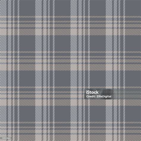 회색 베이지색 격자 무늬 패턴 벡터입니다 섬유 디자인에 대 한 완벽 한 타탄 체크 격자 무늬 0명에 대한 스톡 벡터 아트 및 기타 이미지 Istock