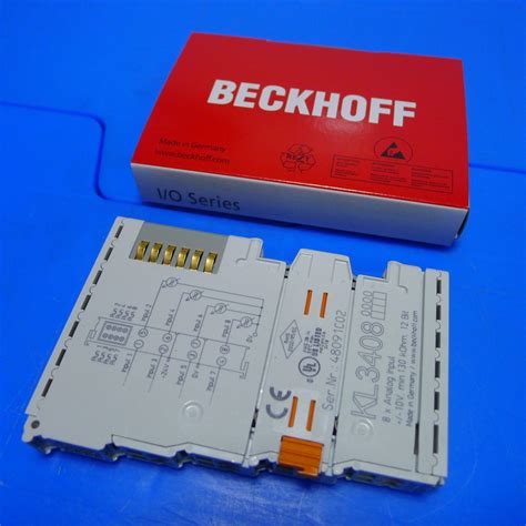 BECKHOFF 8 Channel Analog Input Module KL3408 For Solar Cell Stringer