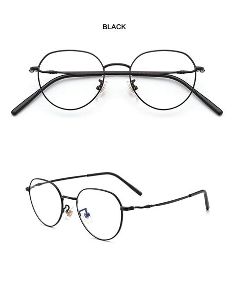 Pure Titanium Glasses Frame Women Ultralight Round Vicedeal