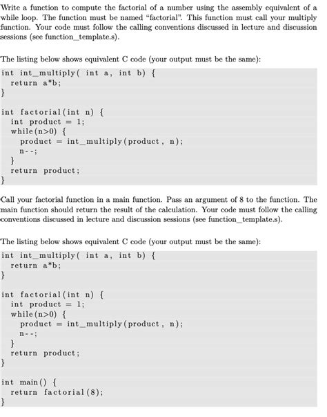 Write A Function To Compute The Factorial Of A Number