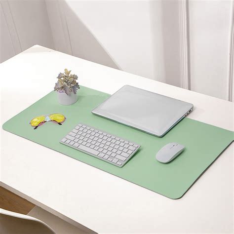 롤링 휴대용 가죽 데스크매트90x45cm 그린 책상패드 온채널