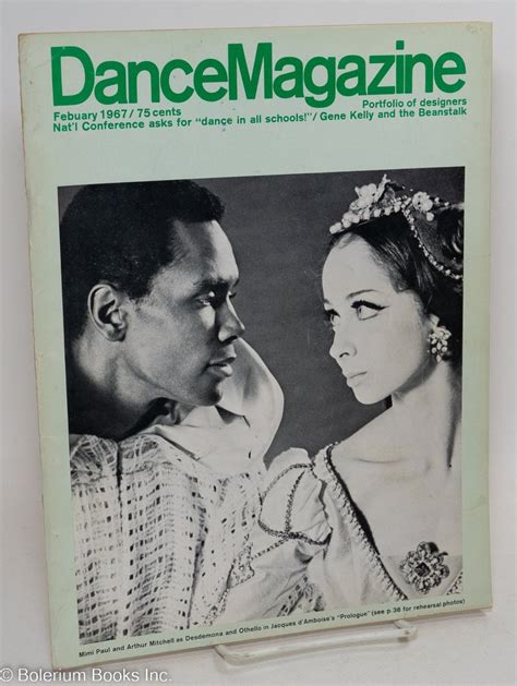 Dance Magazine Vol 41 2 Feb 1967 Mimi Paul And Arthur Mitchell As