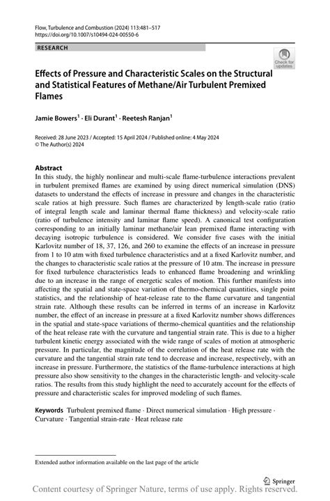 Pdf Effects Of Pressure And Characteristic Scales On The Structural