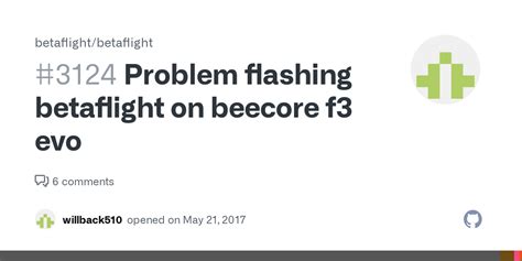 Problem Flashing Betaflight On Beecore F Evo Issue Betaflight Betaflight GitHub