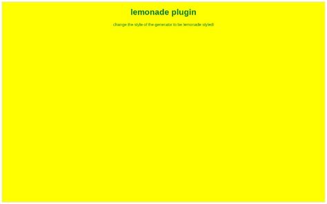 Lemonade Plugin