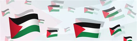 현수막에 팔레스타인 국기를 주제로 한 추상 디자인 국기가 있는 추상적인 배경 디자인 기에 대한 스톡 벡터 아트 및 기타 이미지