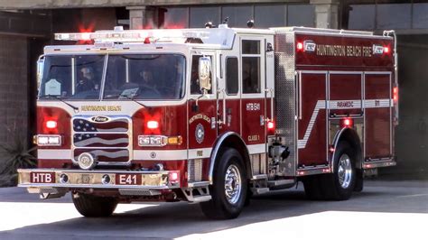 New Engine Huntington Beach Fire Department Engine 41 Responding