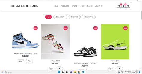 Sneaker Ecommerce Website Frontend Issue Pranjay Poddar Dev Geeks GitHub