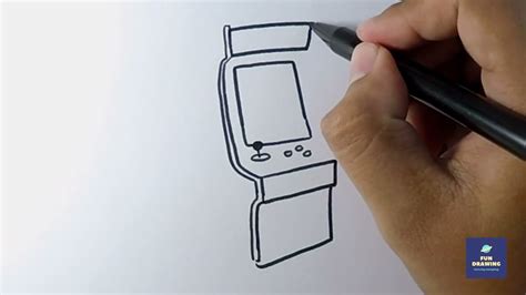 How To Draw Arcade Game Machine Easy Drawings YouTube