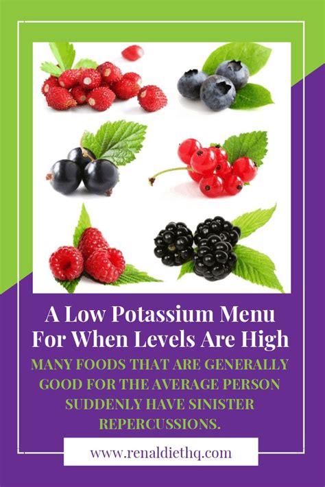 Low Potassium Food Options At Margurite Stokes Blog